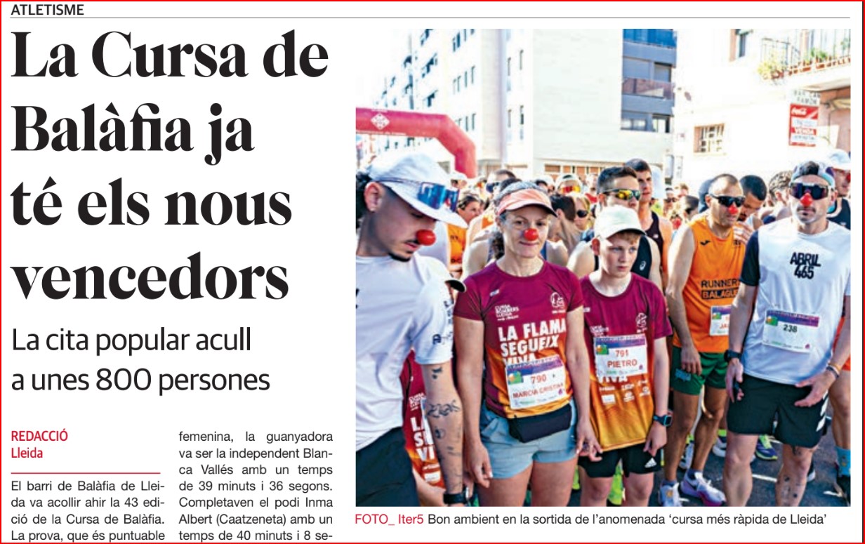 Cursa Balàfia 2025 – BALÀFIA ASSOCIACIÓ VEÏNAL
